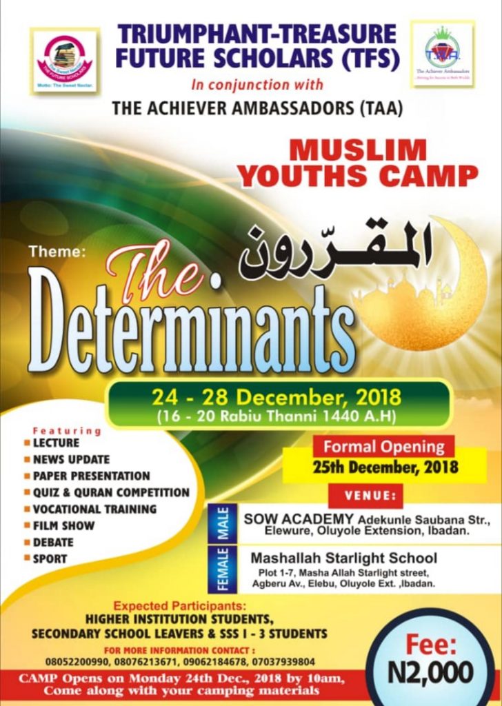 Islamic camping programmes commence across Nigeria - Muslim News Nigeria