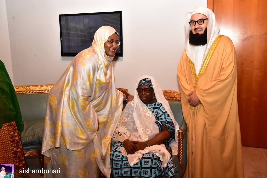 Aisha Buhari hosts Mufti Menk, one of the world's most influential ...