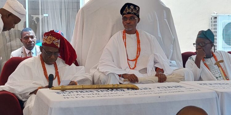 New Olowu of Owu, Dr Matemilola meets Obasanjo, begins traditional seclusion - Muslim News Nigeria