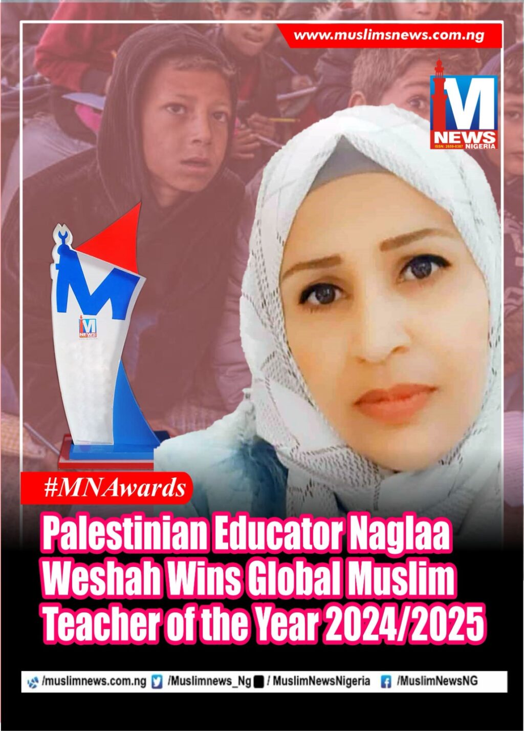 Palestinian Educator Naglaa Weshah Named Global Muslim Teacher of the Year 2024/2025 - Muslim ...